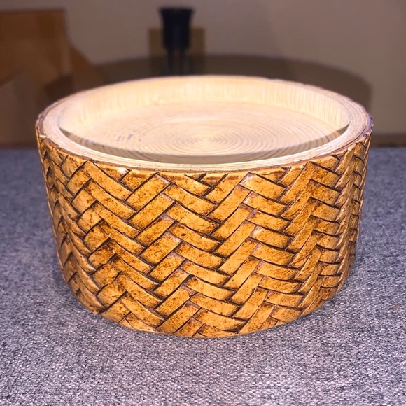Bath & Body Works | Accents | Bath And Body Works Wood Basket Weave 3 ...